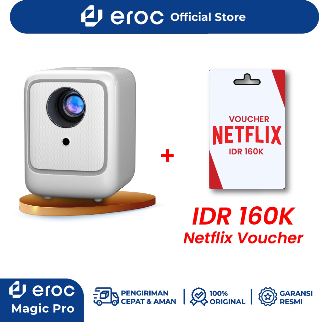 Jual EROC - MAGIC PRO Mini Projector Full HD Decoding 2800 Lumens ...