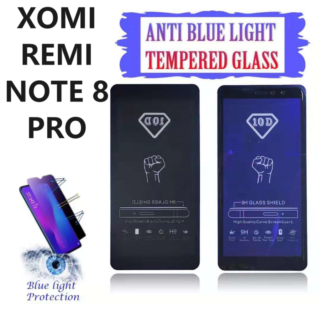 Jual BLUE GLASS ANTI RADIASI XOMI REMI NOTE 8 PRO 2019 | Shopee Indonesia