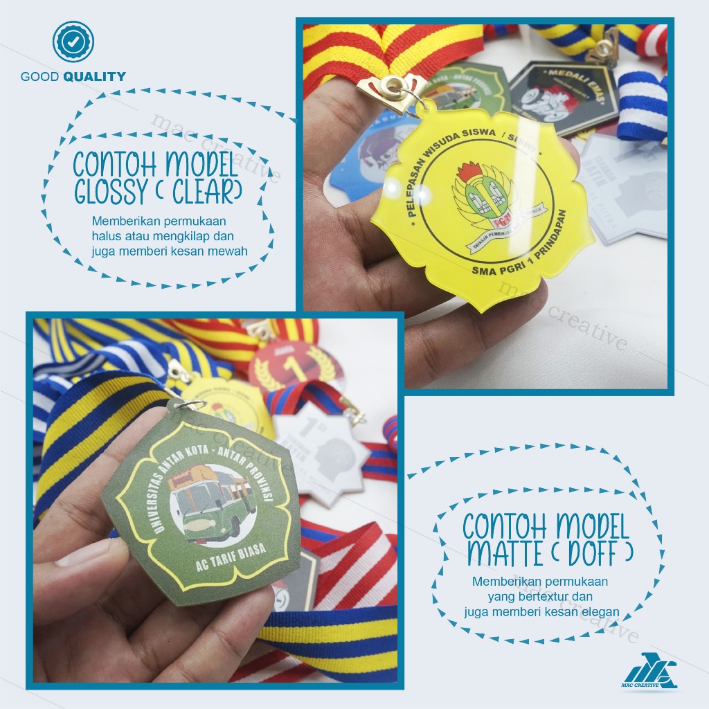 Jual [ MAC ] MEDALI CUSTOM AKRILIK - MEDALI AKRILIK CUSTOM NAMA ...