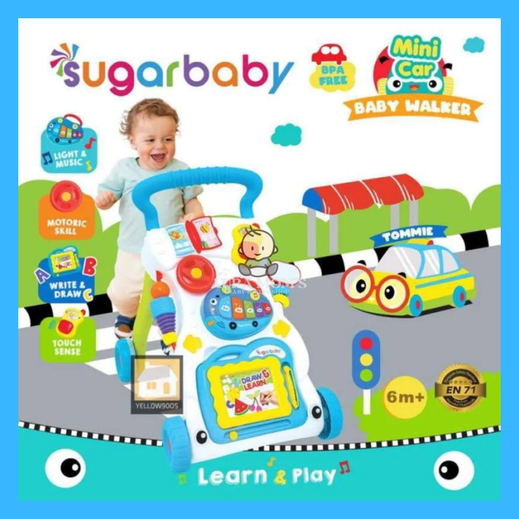 Jual Sugar Baby - Mini Car Push Walker ( Baby Walker ) | Shopee Indonesia