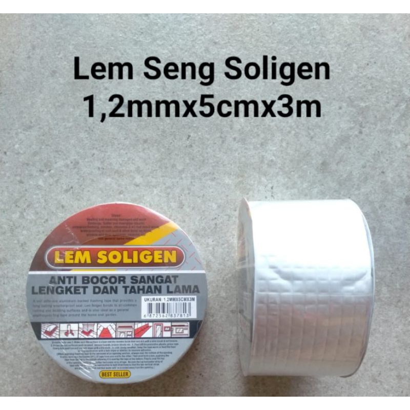 Jual Lakban Anti Bocor 3M Meter l Lem Seng Soligen Tahan Panas Super Lengket | Shopee Indonesia