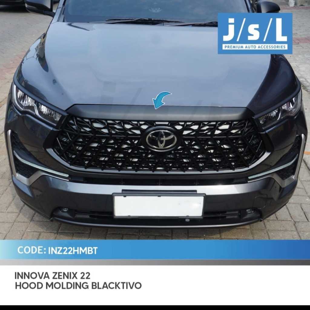 Jual Cover Hood moulding upper grille grill innova Zenix modelista ...