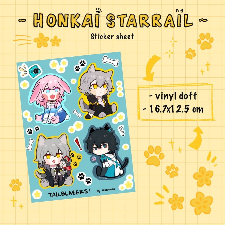Jual [READY]Honkai Star Rail HSR Tailblazers Sticker Sheet/ Stiker ...