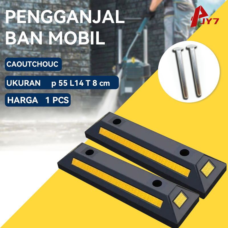 Jual PENGGANJAL BAN MOBIL RUBBER STOPPER WHEEL / KARET PENGGANJAL BAN ...