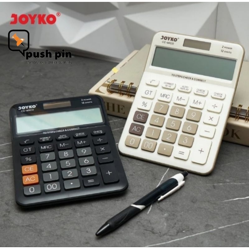 Jual Joyko Calculator Kalkulator CC-60CO 12 Digits Check Correct ...