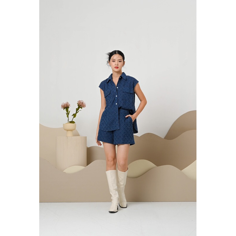 Jual Malibu denim set/ set denim wanita / set jeans | Shopee Indonesia