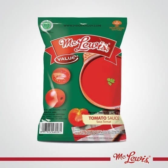 Jual Mc Lewis Tomato Sauce - Saus Tomat 1kg | Shopee Indonesia