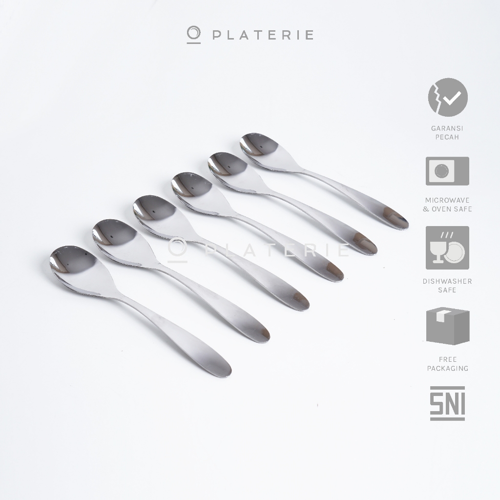 Jual PLATERIE Set 6pcs Silver Cutlery Sendok Saji / Serving Lauk ...