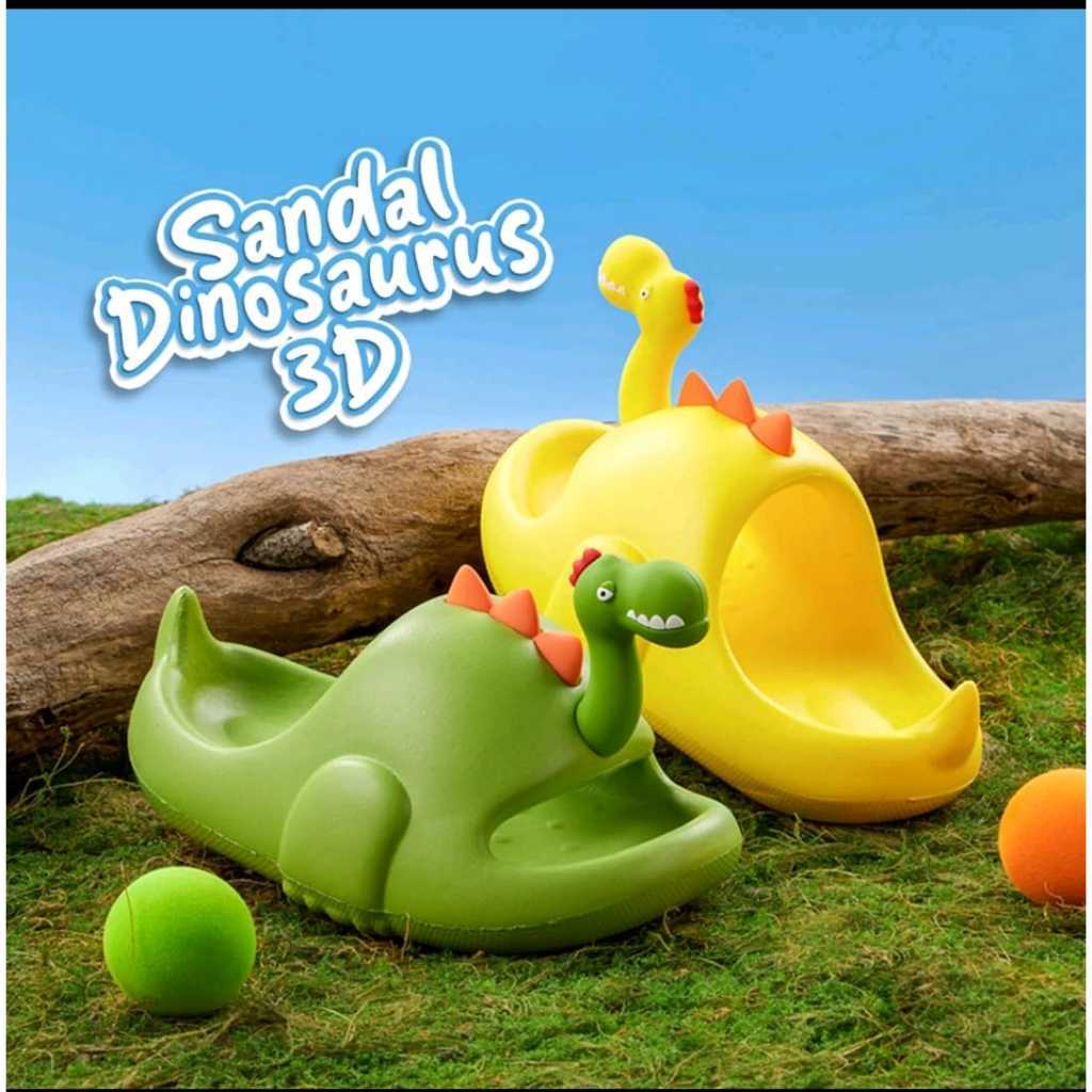Jual sandal REAL DINNOSAURUS sendal boneka karet pvc eva import ml ...