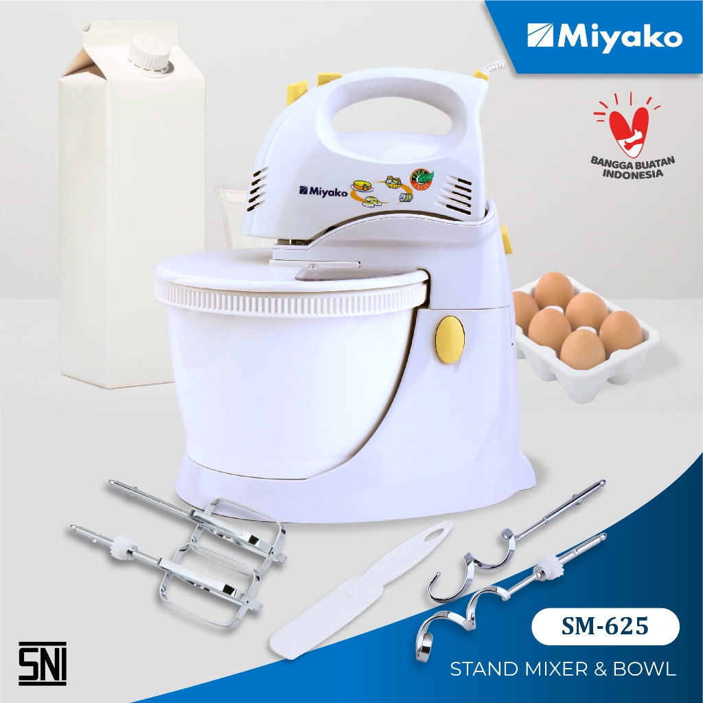 Jual Miyako Stand Mixer Kue SM 625 / Stand Mixer Dengan Mangkuk Tutup ...
