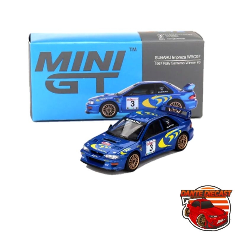 Jual MINI GT Subaru Impreza WRC97 Rally Sanremo Winner #3 512 UNSEALED ...