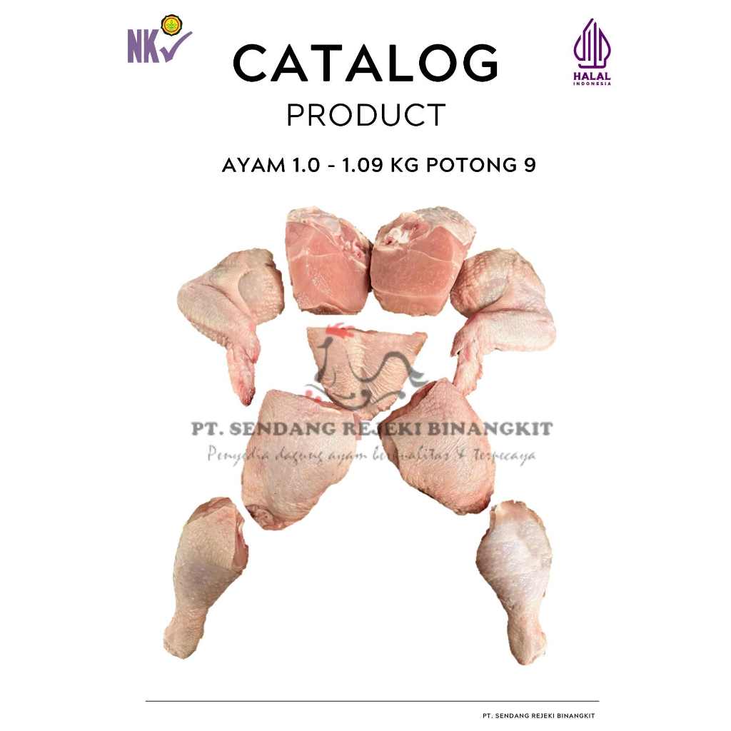 Jual Ayam 1.0 kg Potong 9 Bagian / Ayam Parting 9 / Ayam Potong ...