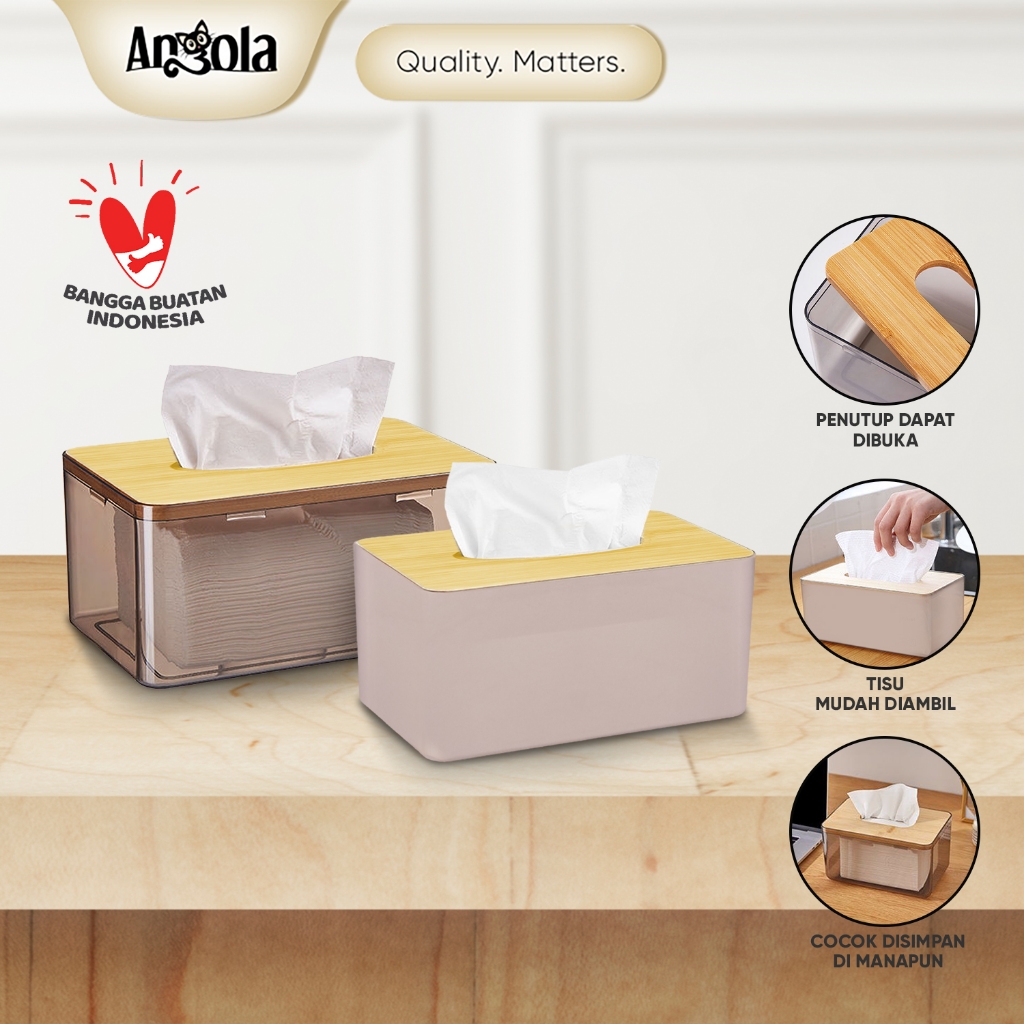 Jual Angola Tissue Box Nordic Style D58 Kotak Tisu Minimalis / Kotak ...