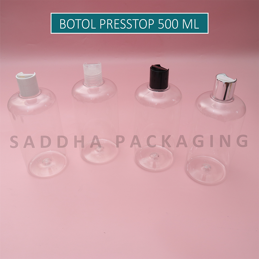 Jual Botol 500ml Presstop / Botol Lotion Presscap 500 ml / Botol Sabun ...