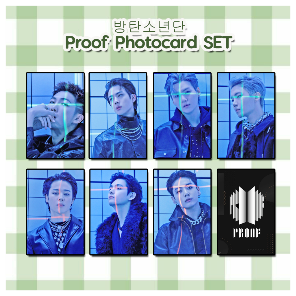 Jual BTS Proof Photocard SET Full Member Cetak 2 Sisi | Shopee Indonesia