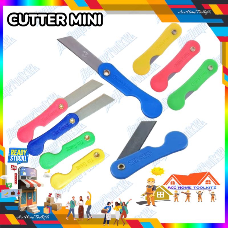 Jual CUTTER PISAU LIPAT MINI / PENCIL KNIFE PISAU SILET CUTER KECIL ...