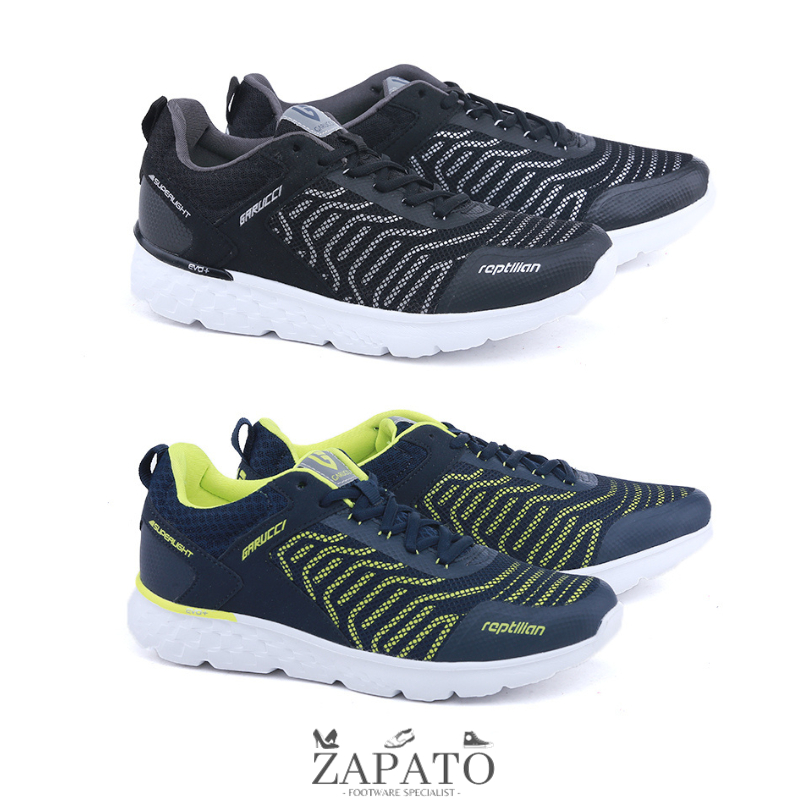 Jual Sepatu Pria Sneakers Ringan Olahraga Jogging Lari Original Hitam ...