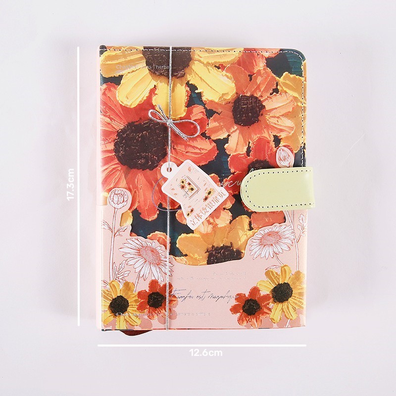 Jual Bronzing magnetic buckle notebook pu cantik Agenda diary aesthetic ...