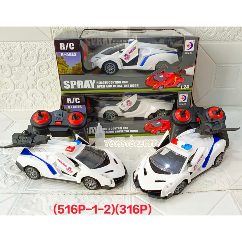 Jual Mainan RC POLICE 1:24 SPRAY RC Asap RC Mobil Remote Control Asap ...