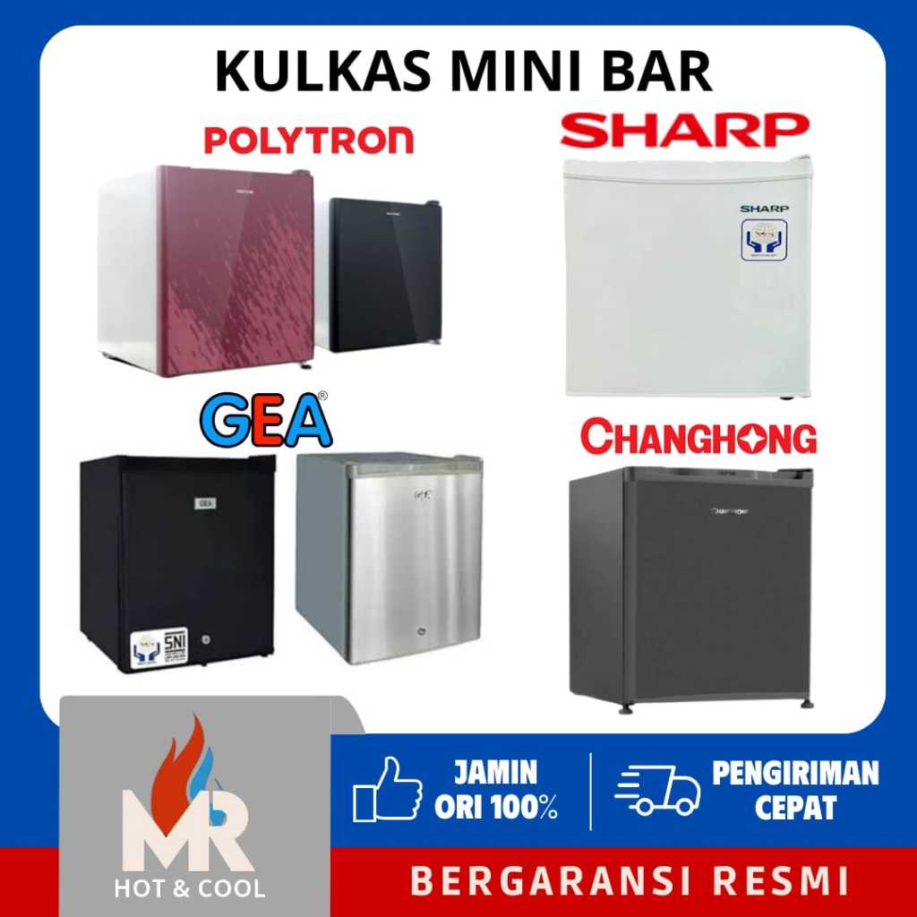 Jual KULKAS MINI BAR Kulkas Portable SHARP SJ-50MB-XW / POLYTRON PRH 51 ...