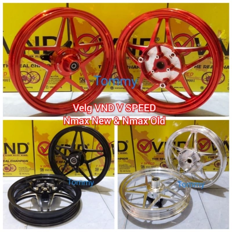 Jual Velg VND V SPEED Nmax New / Nmax Old Pelek VND Vspeed Nmax lebar 185/215-14 | Shopee Indonesia