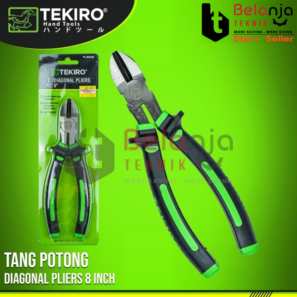 Jual TEKIRO TANG POTONG 8" DIAGONAL PLIERS TANG POTONG 8 INCH 8 In 8 ...