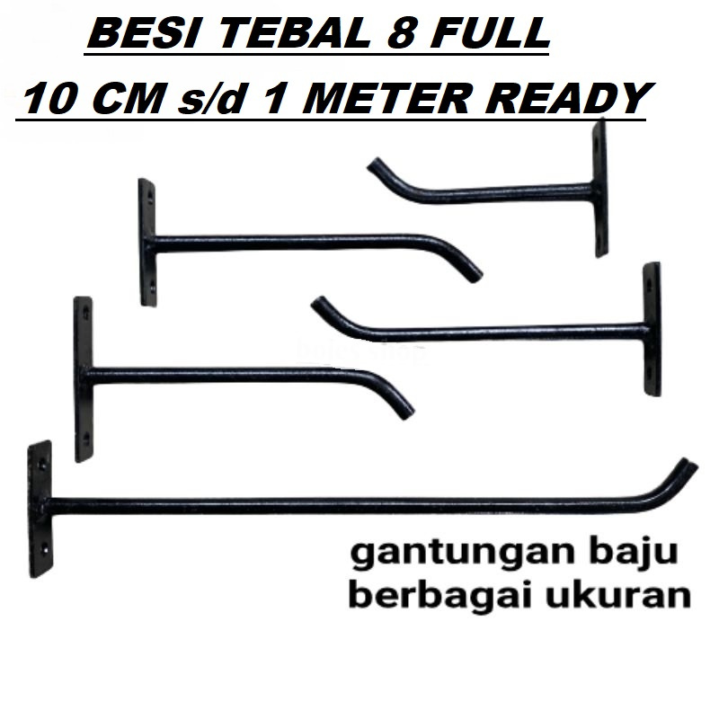 Jual BESI 8 FULL TEBAL/GANTUNGAN BAJU DINDING MINIMALIS/CANTOLAN ...