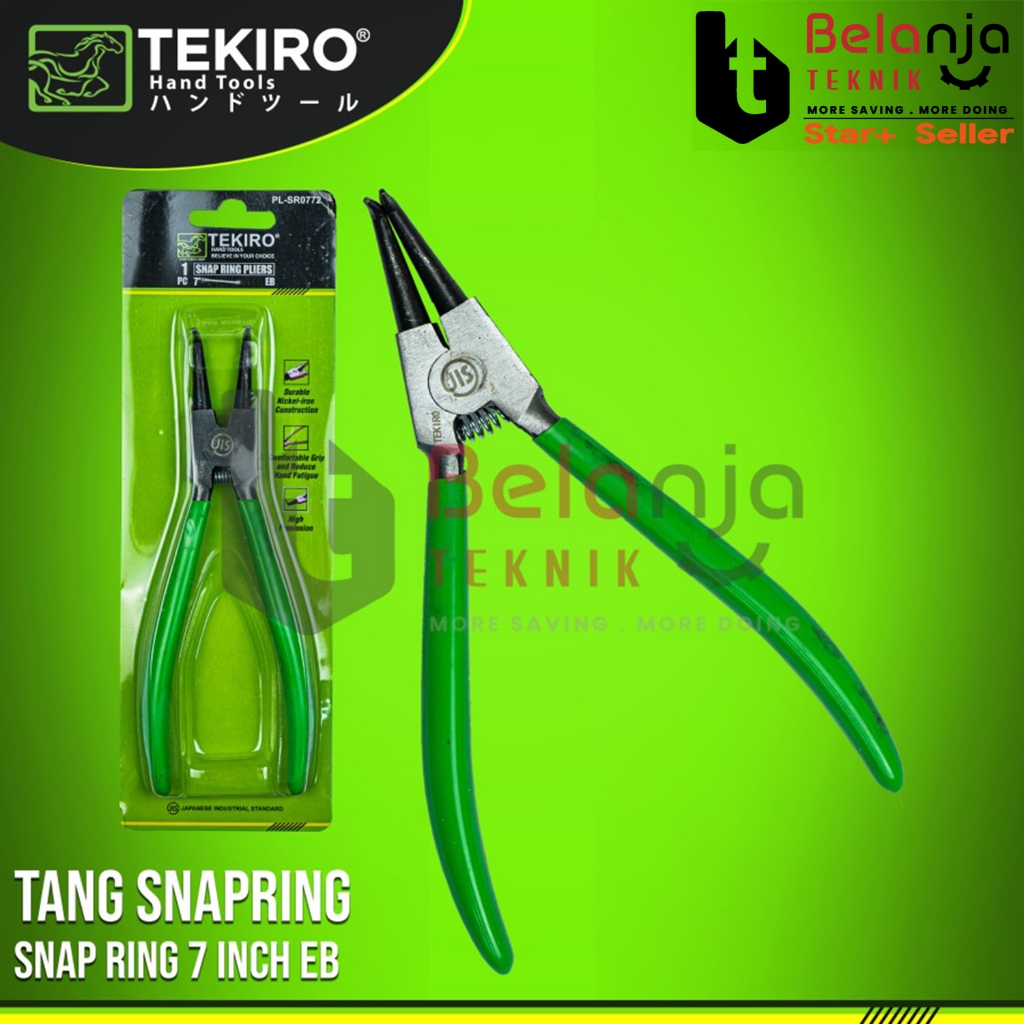 Jual Tekiro Tang Snap Ring EB 7" Bengkok Buka Tang Snap Ring 7 Inch ...