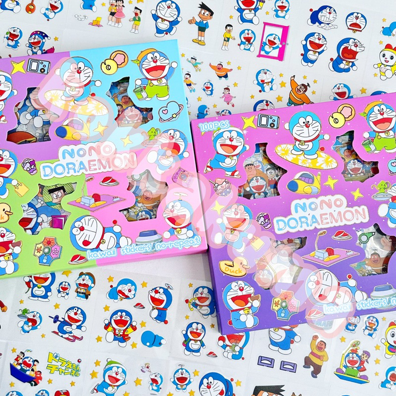 Jual ( KKM ) DORAEMON Sticker Box NONO / MOMO 2D Dekorasi Anak LAKI ...