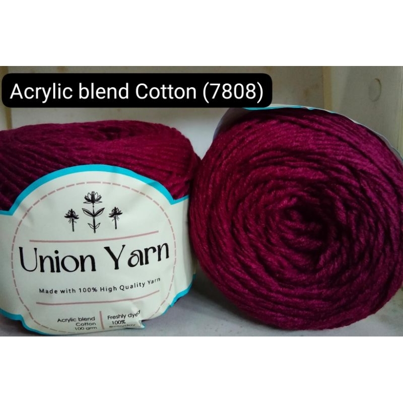 Jual Benang Rajut Acrylic blend Cotton (Union Yarn) | Shopee Indonesia