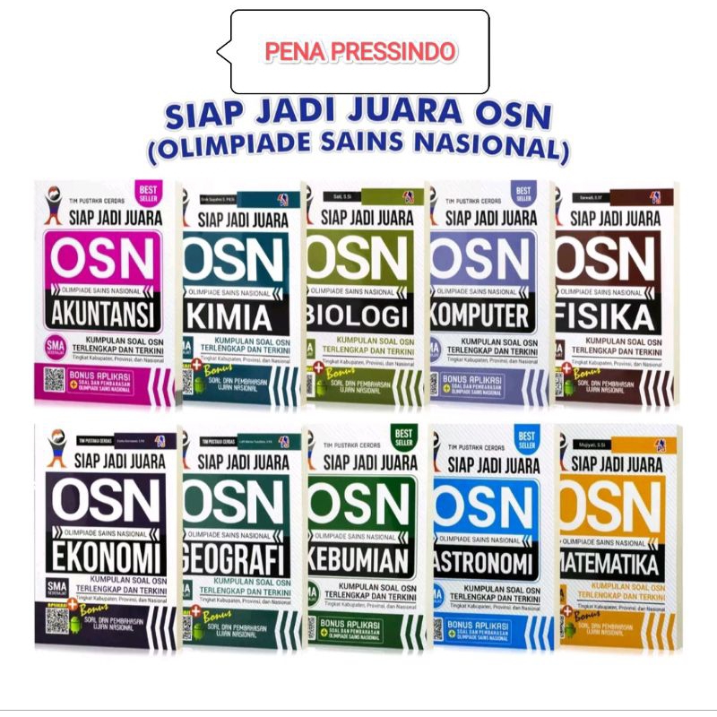 Jual BUKU SIAP JADI JUARA OSN OLIMPIADE SAINS NASIONAL MATEMATIKA BIOLOGI EKONOMI AKUNTANSI ...