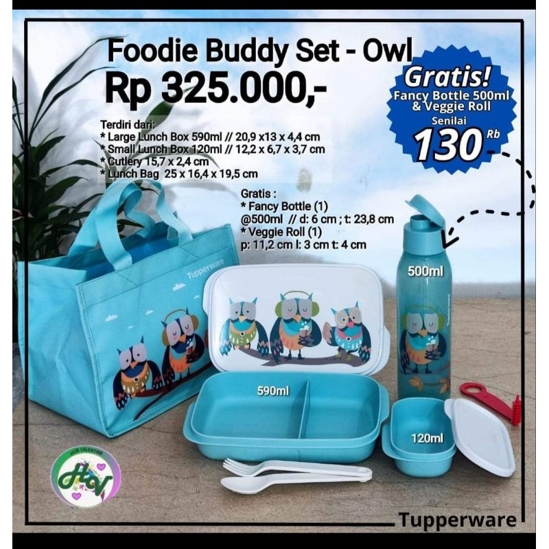Jual foody buddy set tupperware | Shopee Indonesia