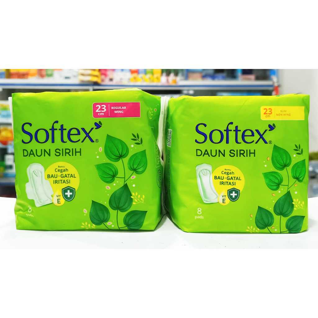 Jual Softex Daun Sirih 𝟐𝟑 𝐜𝐦 𝐈𝐬𝐢 𝟖 𝐩𝐚𝐝𝐬 𝐖𝐈𝐍𝐆/𝐍𝐎𝐍 𝐖𝐈𝐍𝐆 - Pembalut Wanita ...