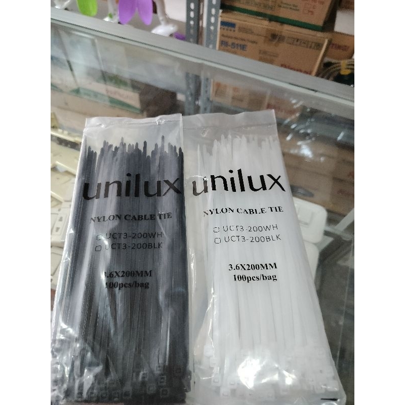 Jual KABEL TIES TIS / TARIKAN KABEL / CABLE TIE HITAM PUTIH 3.6 x 200 MM 20CM BERKUALITAS ...