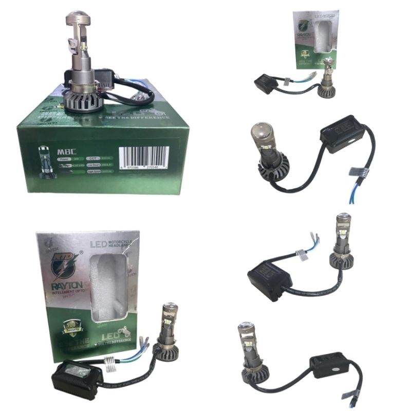 Jual Lampu Utama Led Motor M8C RTD Rayton H4 H6 H7 Mini Projector Led M8C M9C 40 Watt original ...