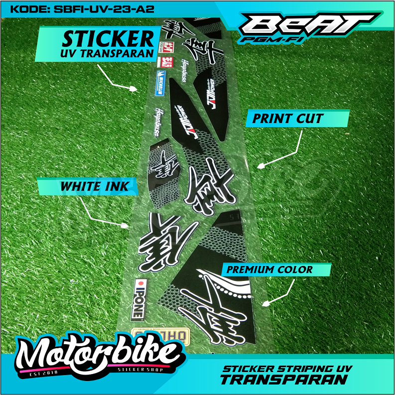 Jual STRIPING TRANSPARAN BEAT PGM-FI 2014-2015-2016 COSTUM HAYABUSA ...