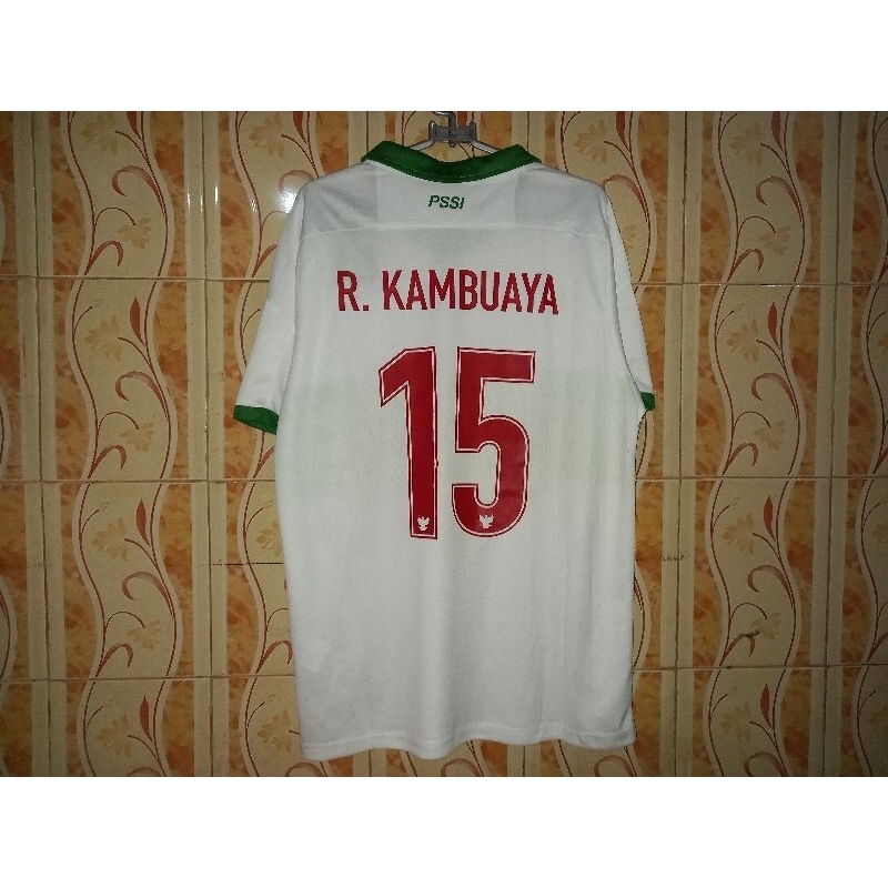 Jual JERSEY INDONESIA AWAY 2020/2021 NAMESET R. KAMBUAYA 15 | Shopee ...
