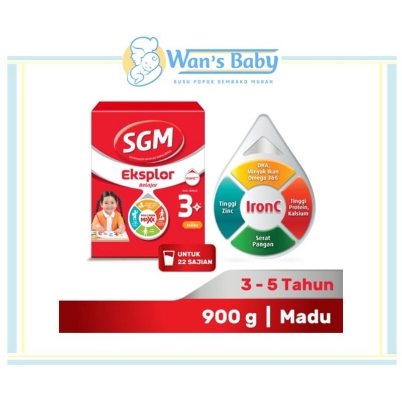 Jual Susu SGM 3+ Vanila / Madu 900 gr Exp 2025 | Shopee Indonesia