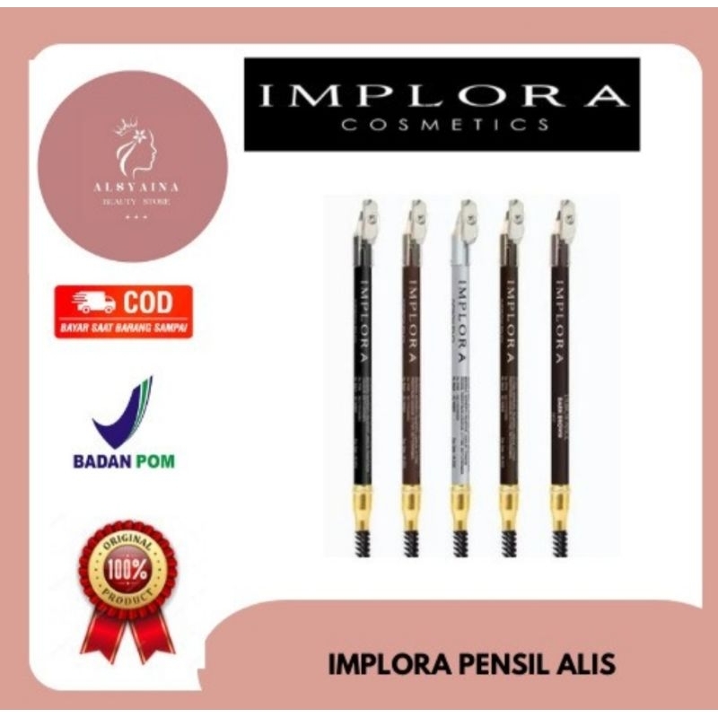 Jual [ 𝐈𝐌𝐏𝐋𝐎𝐑𝐀 - 𝐏𝐄𝐍𝐒𝐈𝐋 𝐀𝐋𝐈𝐒 ] PENSIL ALIS IMPLORA 2IN1 / EYEBROW ...