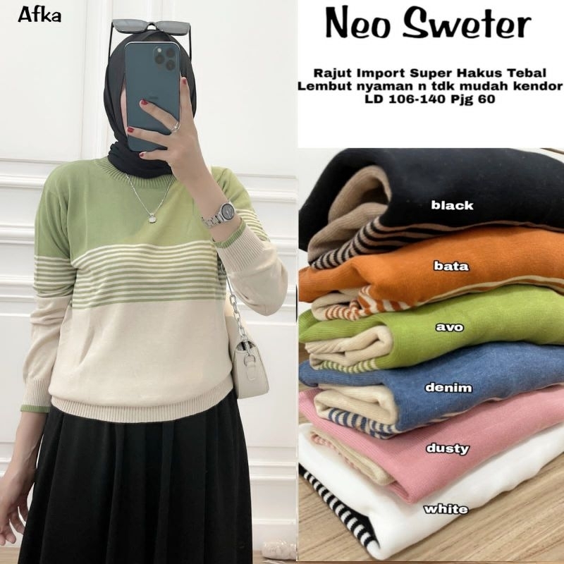 Jual NEO SWEATER original AFKA | Shopee Indonesia