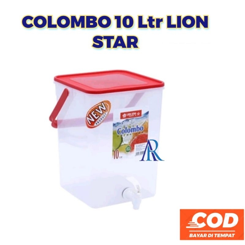 Jual Drink jar 10 Liter Colombo Lion Star/Drijer lion/Dispenser Air 10 ...
