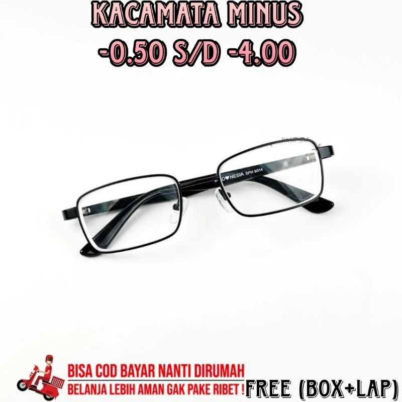 Jual KACAMATA MINUS/RABUN JAUH FREM BESI MIN -0.50 SAMPAI -4.00 ...