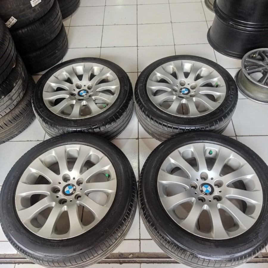 Jual VELG MOBIL BEKAS R17 BAUT 5 STD BMW R17X8 5X120 ET35 BAN(2020) 225 ...