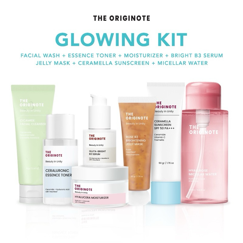 Jual READY SPECIAL BUNDLE 7in1 The Originote KIT : ACNE KIT, GLOWING ...