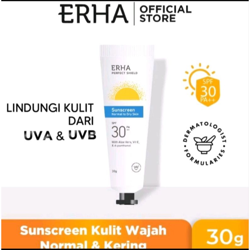 Jual Erha Perfect Shield Sunscreen Normal to Dry Skin 30g | Shopee Indonesia
