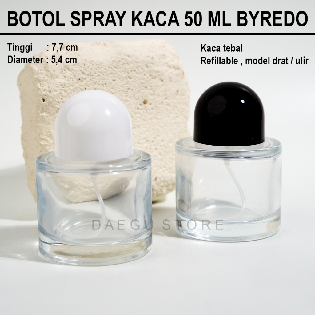Jual Botol Parfum 50ml Spray Kaca Tebal Refill Isi Ulang - Refillable ...