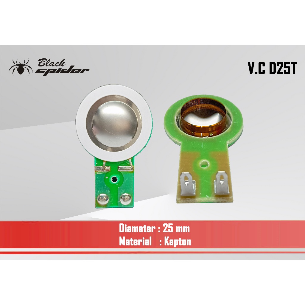 Jual Spull Diameter 25mm - Voice Coil BS D25T Voice Coil Black Spider ...