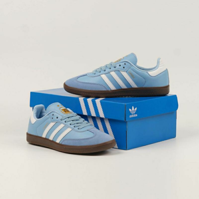 Jual Adidas Samba Team Argentina Clear Blue | Shopee Indonesia