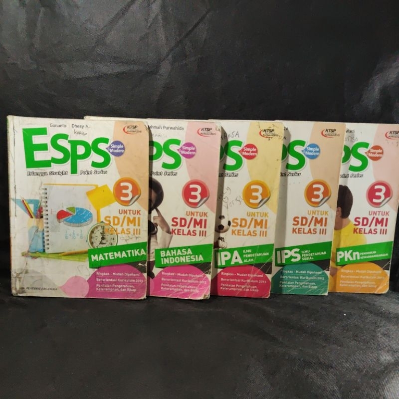 Jual Buku Esps Matematika, Bahasa Indonesia, Ipa, Ips, Pkn, kelas 3 ...
