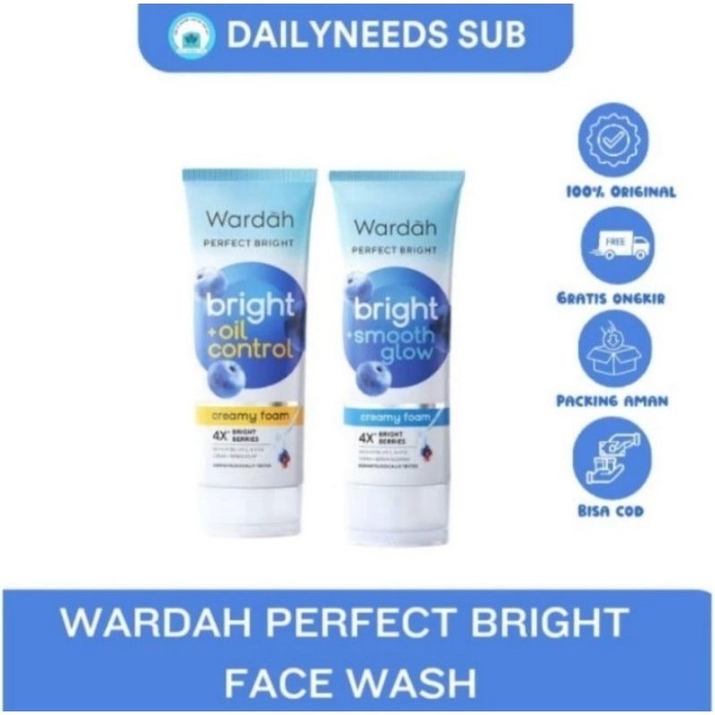 Jual Wardah Perfect Bright + oil control Facial Foam 100 ml // Wardah ...